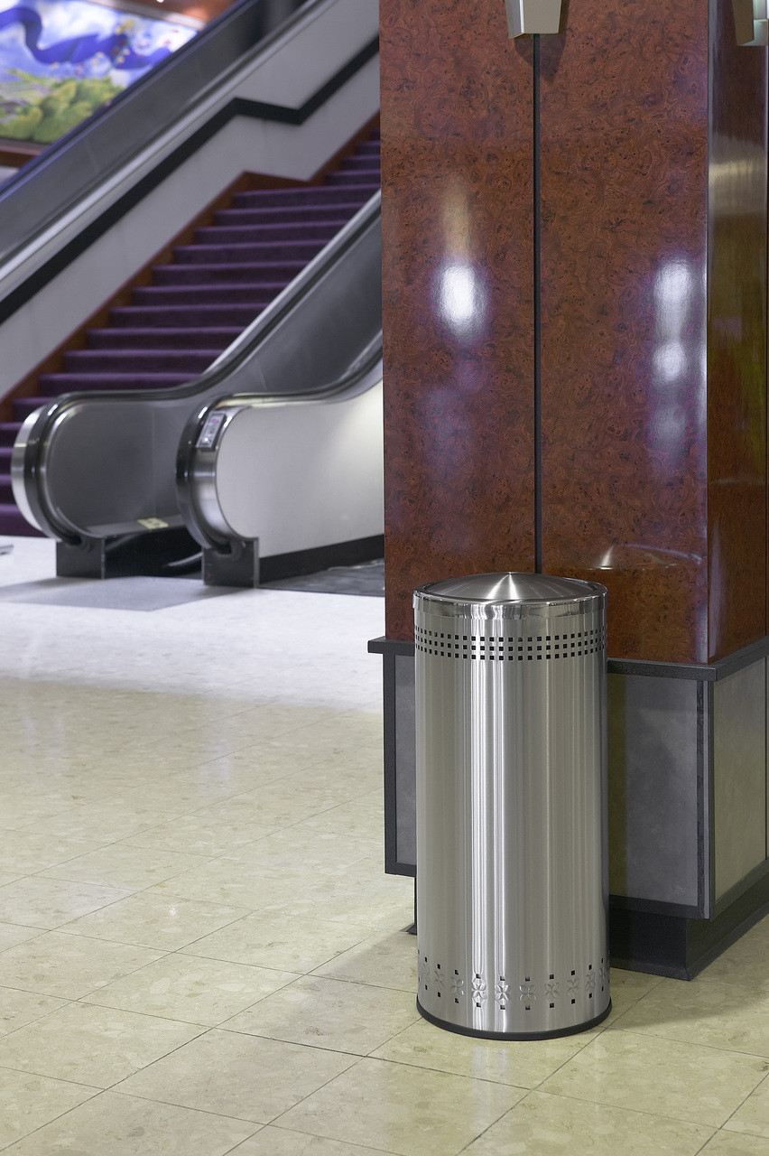 15 Gal. Swivel Door Stainless Steel Trash Can Precision Series 780729 15 Gal. Swivel Door Stainless Steel Trash Can Precision Series 780729
