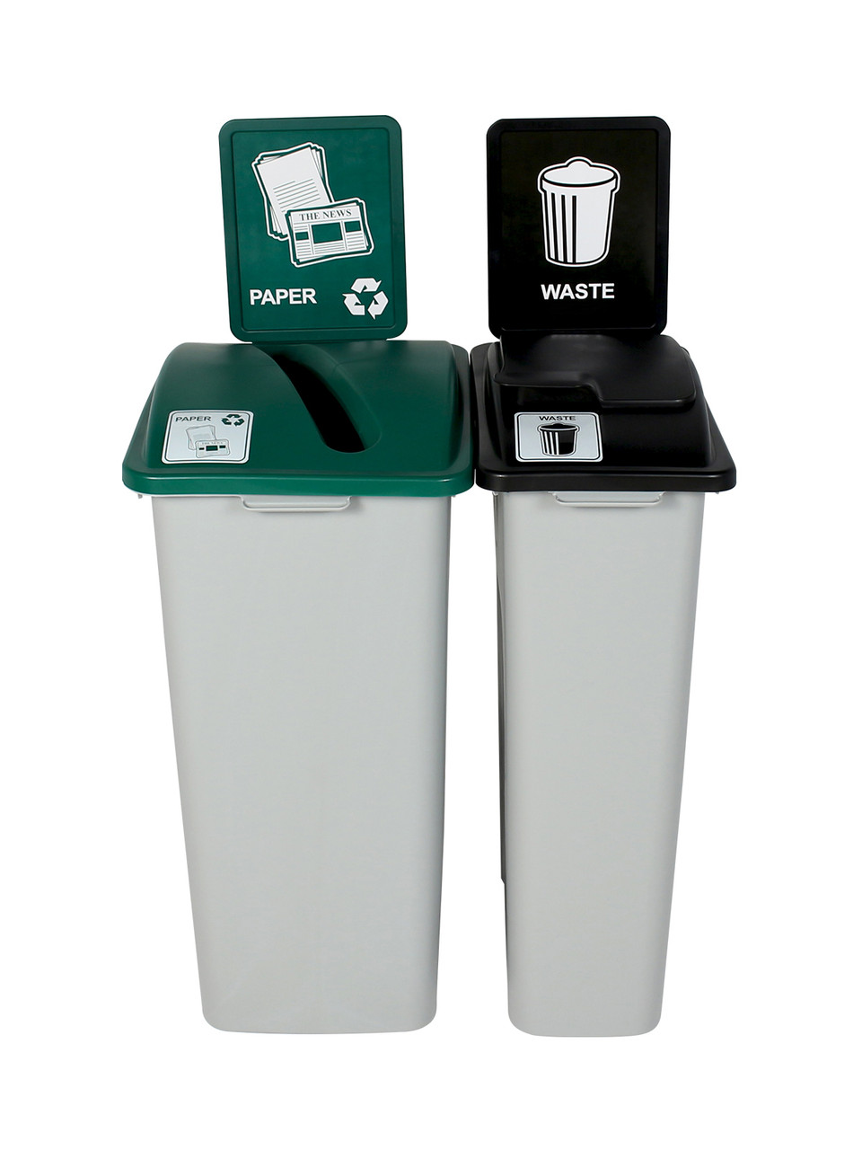 55 Gal. Simple Sort Trash Can Recycle Bin Combo 8111041 35