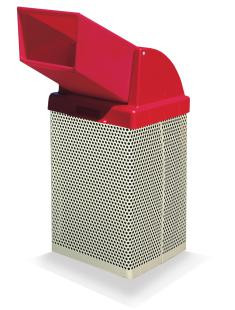 38 Gallon Metal Armor Drive Up Chute Waste Container MF3056