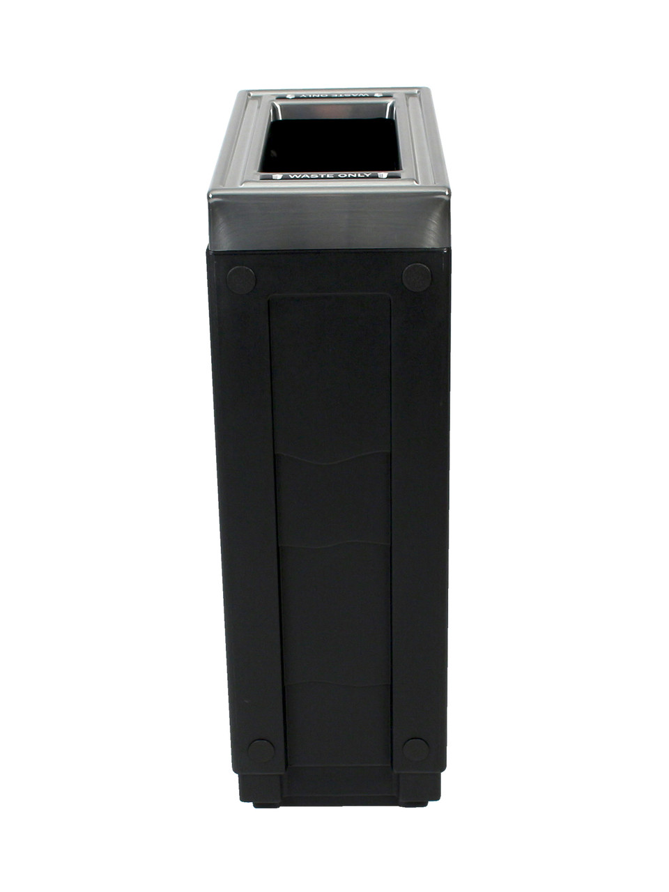 23 Gal. Evolve Cube Slim Skinny Trash Can 101261