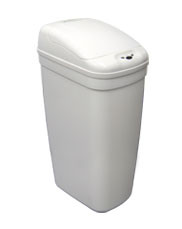 Touchless Automatic Plastic Nine Stars Trash Can White DZT1-White (3 Sizes)