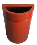 30 Gal. Fiberglass PHOENIX Decorative Trash Receptacle