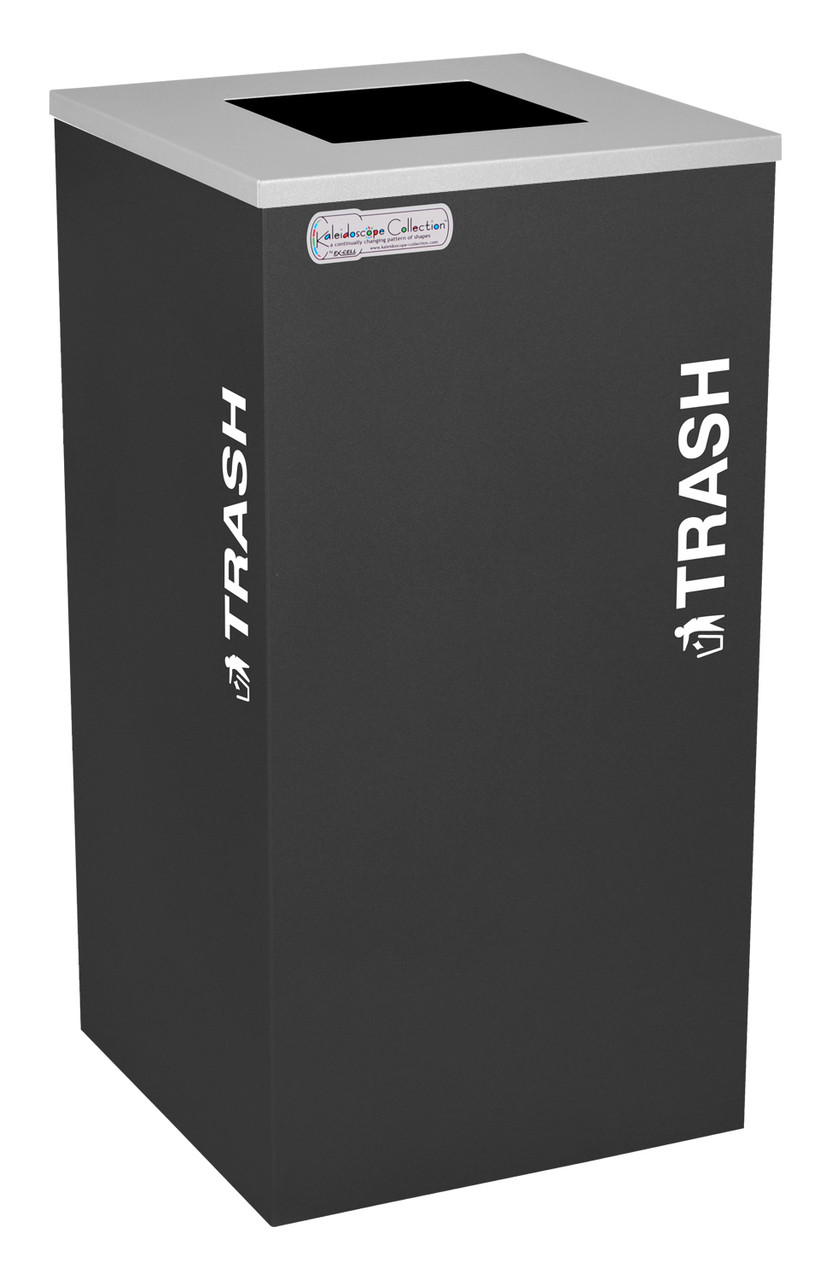 36 Gal. Kaleidoscope Extra Large Recycle Bin Trash Can RC-KD36