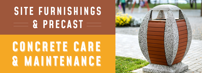 How to Maintain Site Furnishing & Precast Concrete Trash Cans - Trash ...