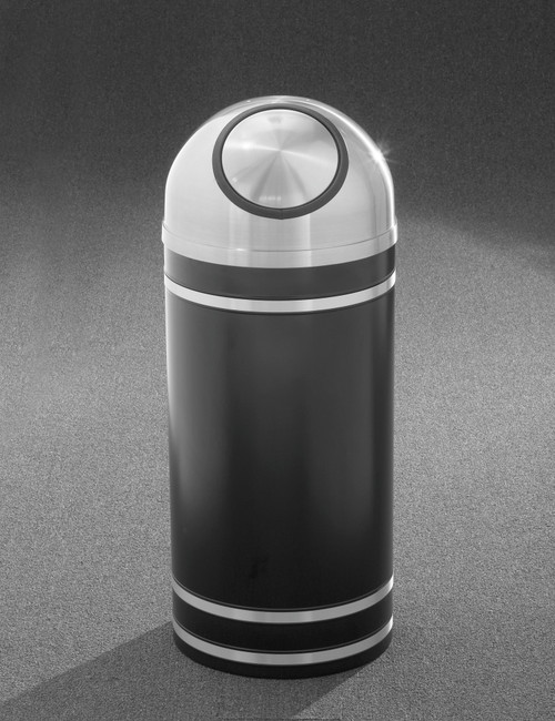 Monte Carlo Dome Top Bullet Trash Can 2 Sizes