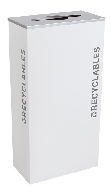 17 Gal. Kaleidoscope XL Black Tie Recycle Bin RC-KD17-R-BT-WHT