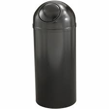 Mount Everest Dome Top Bullet Trash Can 3 Sizes