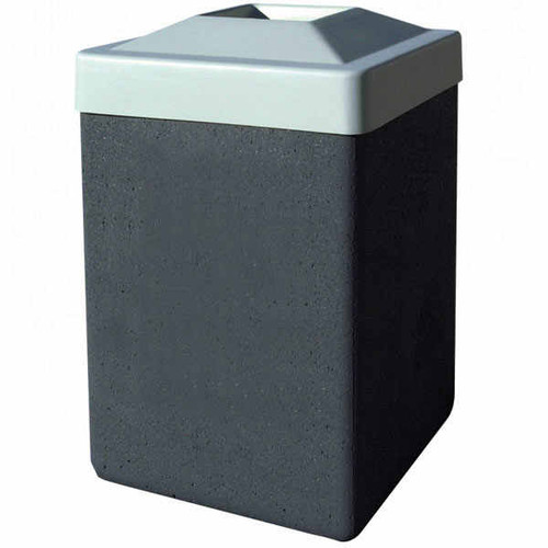 53 Gal. Concrete Pitch In Top Outdoor Waste Container TF1025
