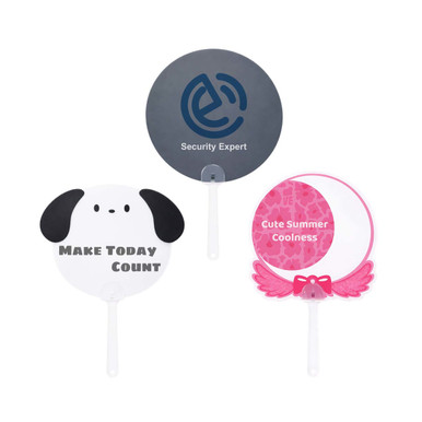 Custom Shape PP Hand Fan - Brandconnect