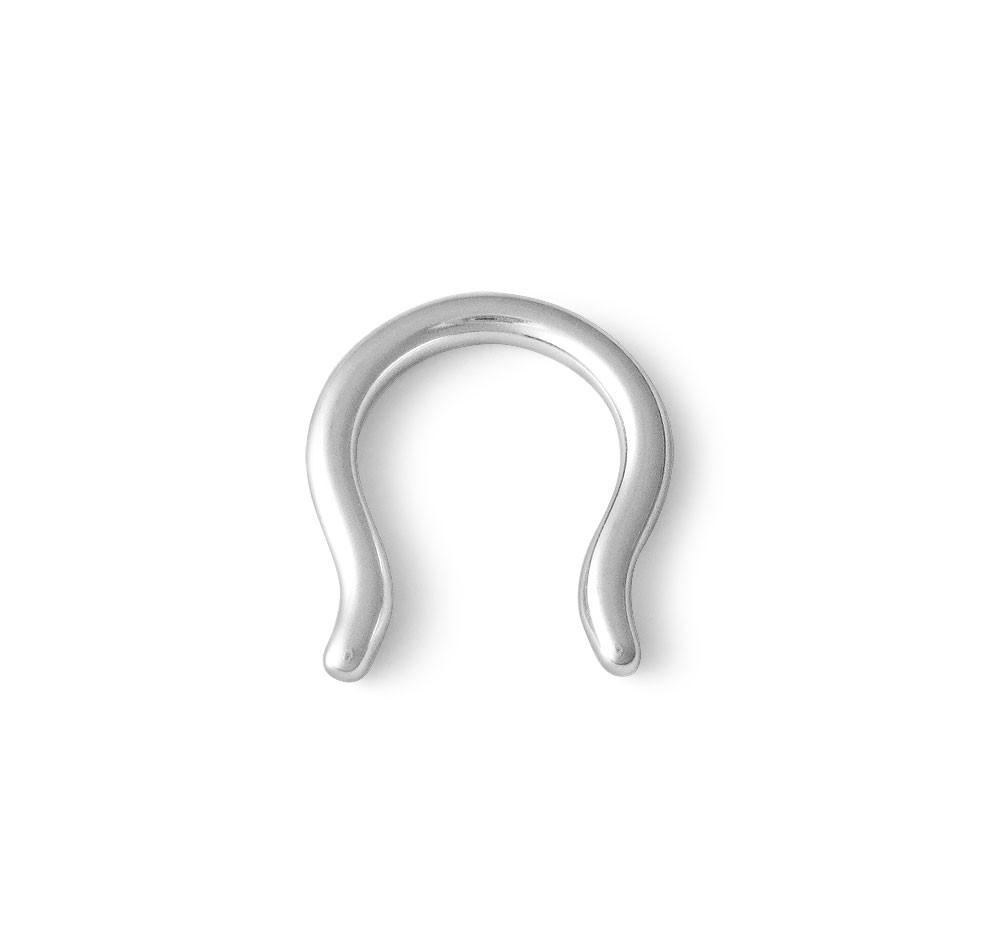 14g 316L Surgical Steel Septum Retainer - Scrap Metal 23