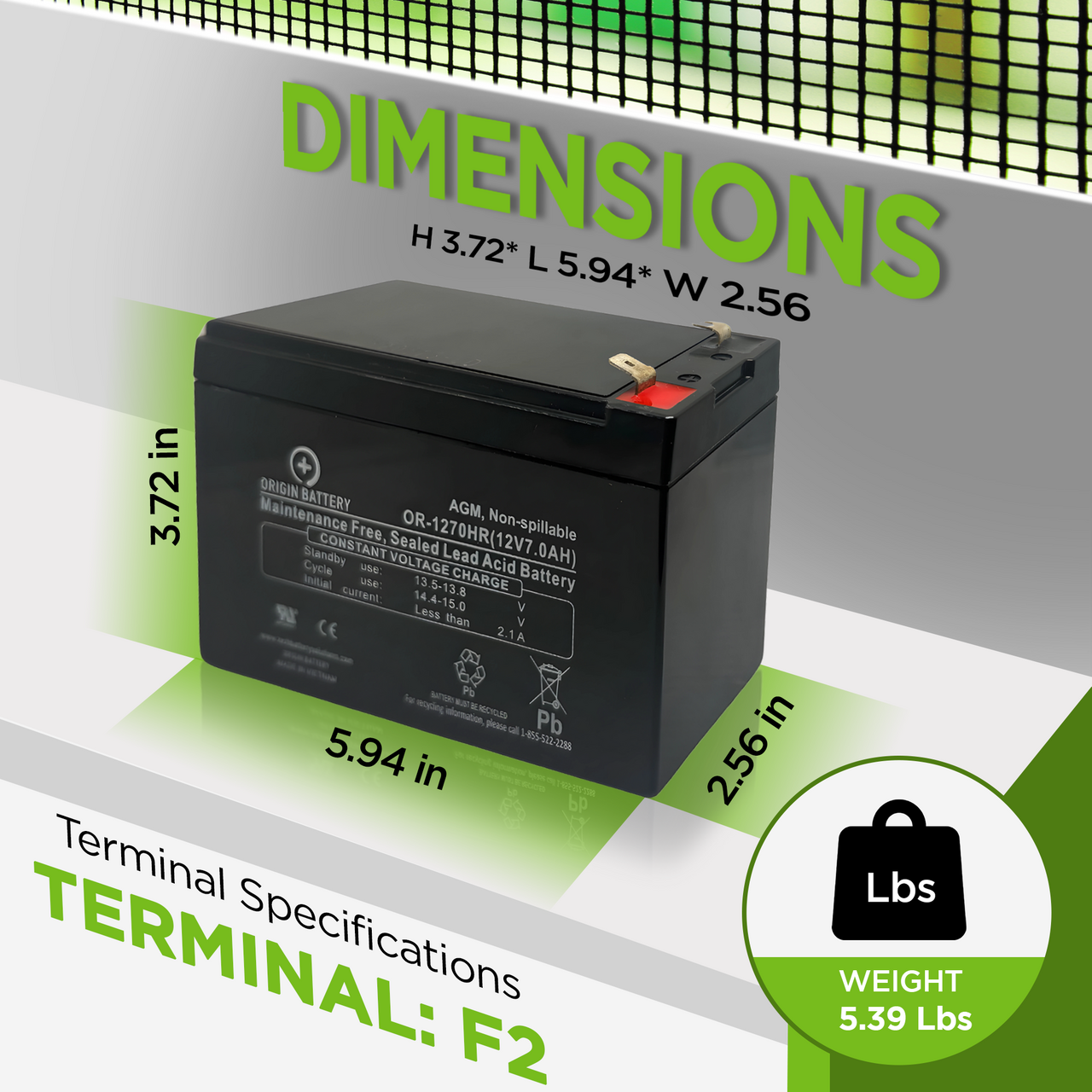 Vision CP1272-F2 Battery Replacement