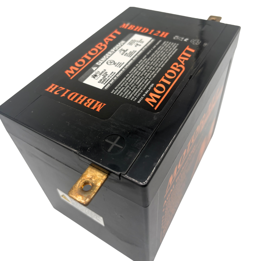 MotoBatt MBHD12H Battery for 1967-1978 Harley-Davidson XLH Sportster ...