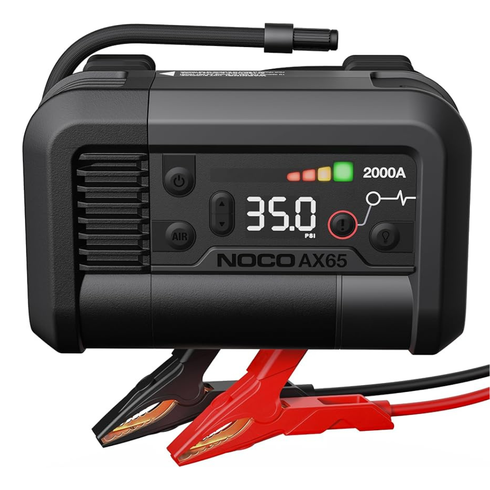 NOCO AX65 Portable Air Compressor & 2000A Jump Starter Kit