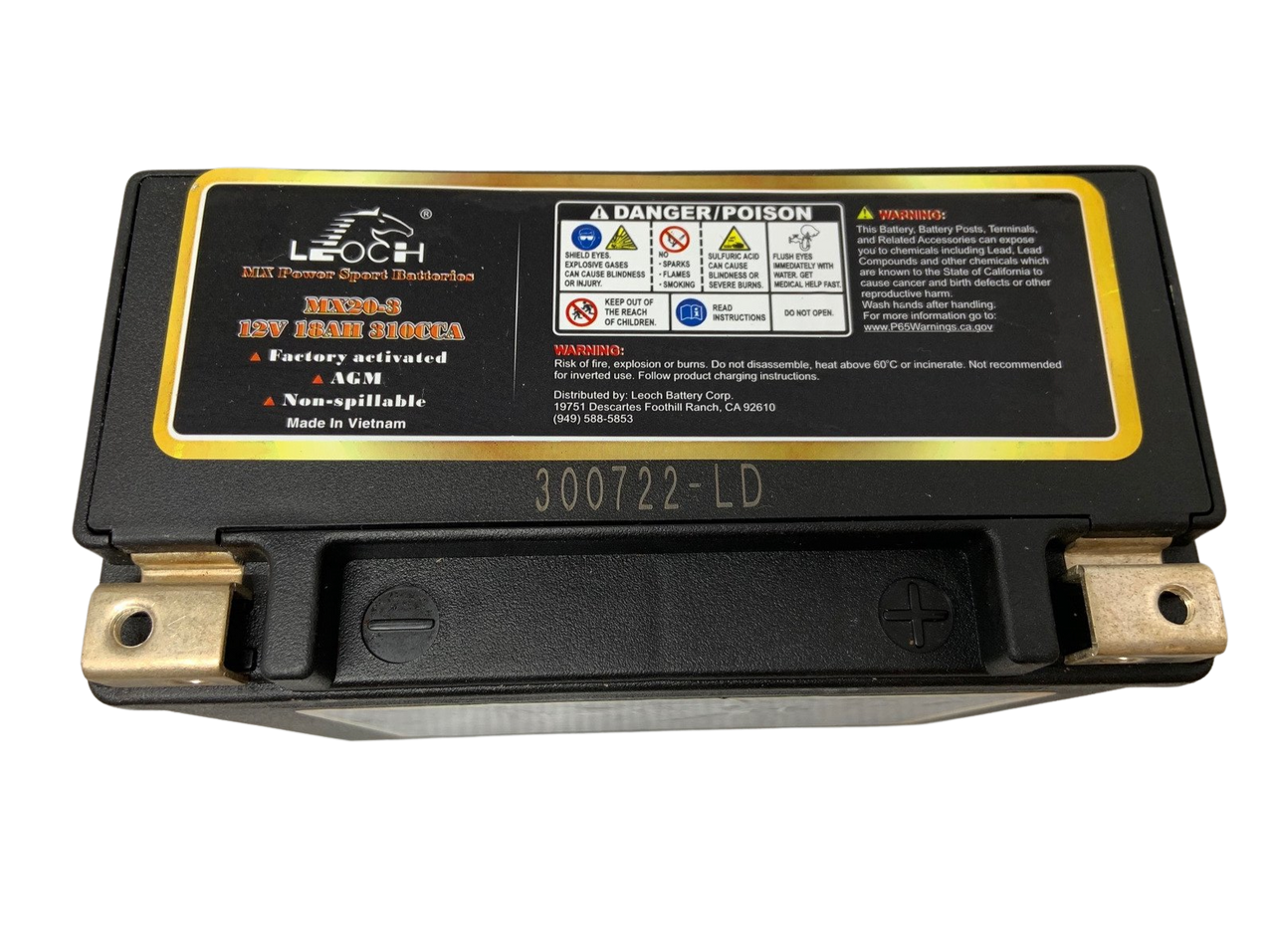 Harley-Davidson CVO FXD Fat Bob Battery Replacement (2007-2015)