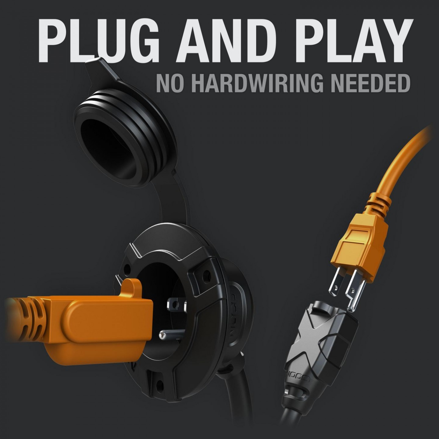 NOCO AC Port Plug With 16 Inch Extension Cord