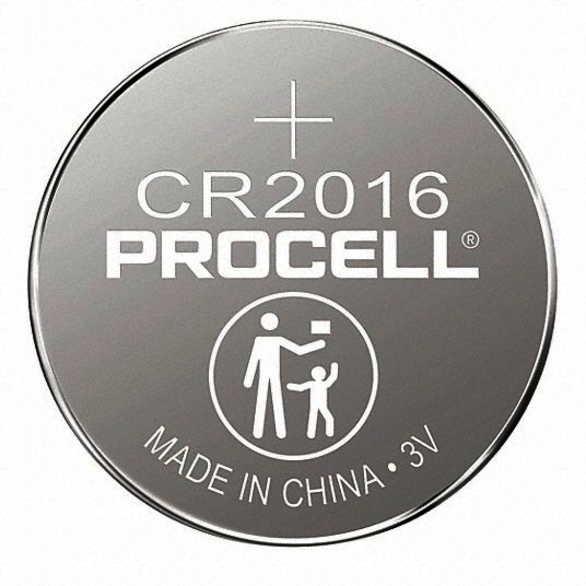 PROCELL CR2016 Coin Cell Lithium Battery