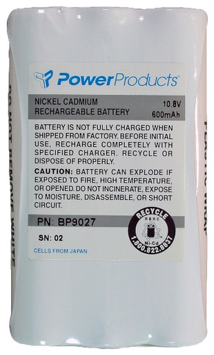 Motorola SP50+ (Low Power) Battery - 10.8V / 600 MAH / NICD