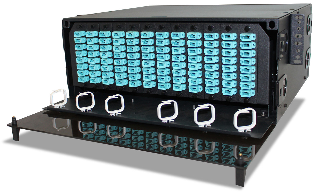 19" Rack Mount Sliding Patch Panel (4U) - 12 LGX Adapter Capacity