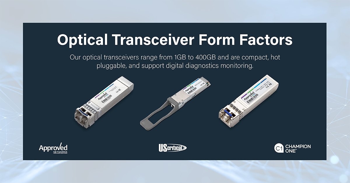 Approved Networks Optical Transceivers Form Factors - Approved Networks