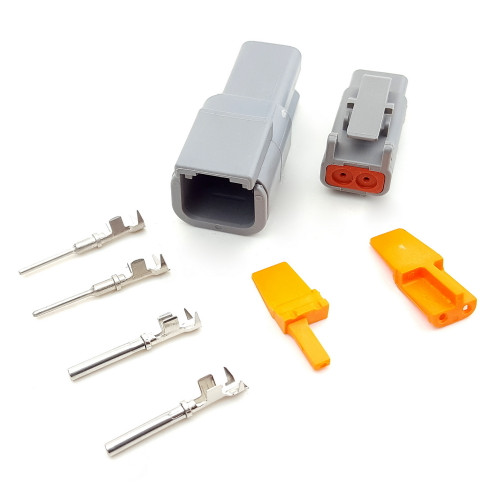 Deutsch DTM 2-pin Connector Kit 18-20 Gauge - The Dub Shop
