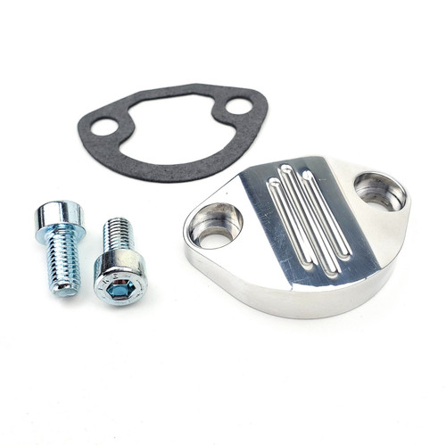 EMPI Fuel Pump Block Off Polished Aluminum