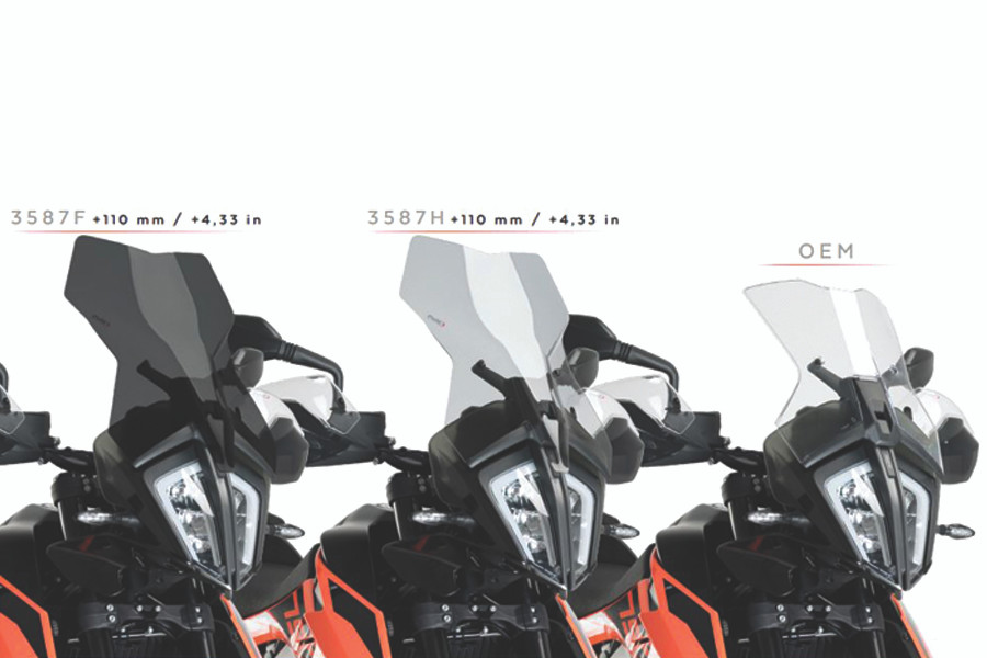 Puig - KTM 790/890 Adventure Touring Windscreen - DARK SMOKE
