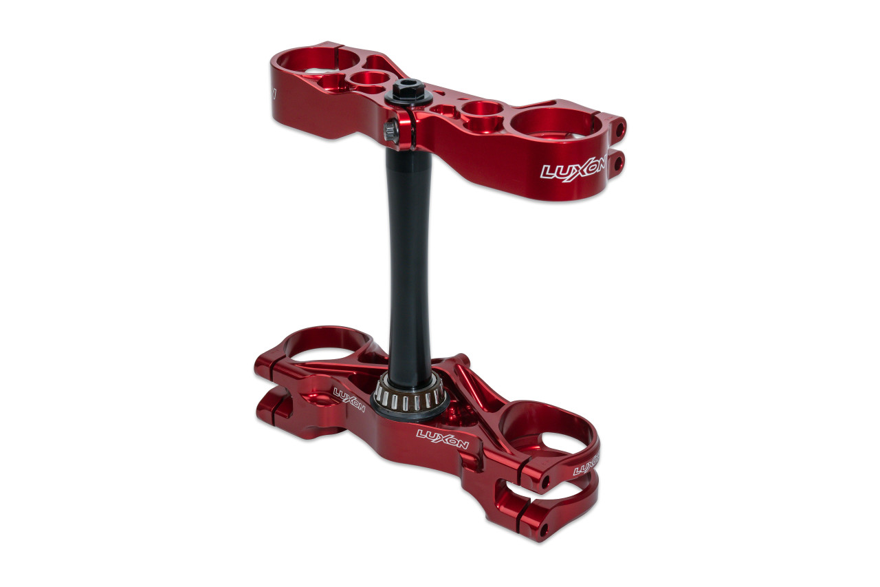 Luxon - Gen2 Complete Triple Clamps - Red - KTM & Husqvarna 125cc-501cc ...