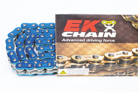 EK Chains 520 ZVX3 Series Street NX-Ring Chain (120) - Blue