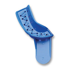 Tray-Aways #7 Perforated Upper Right/ Lower Left Quadrant Blue Plastic ...