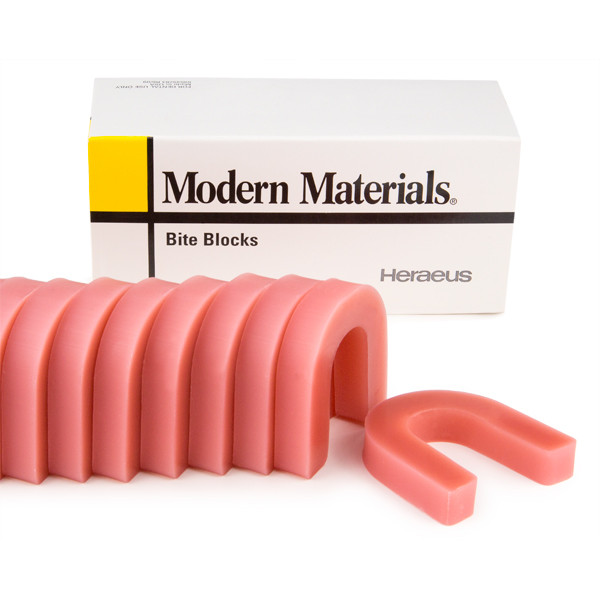 Modern Materials Bite Blocks - Hard, Pink, Lab Package: 120 per Box ...