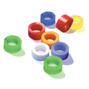 Pulpdent Assorted Color Silicone Color Code Instrument Rings 60/Bx ...