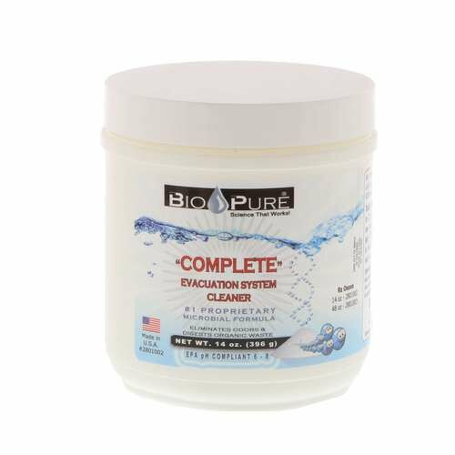 Bio-Pure Evacuation System Maintenance Cleaner, Powder, 14 oz., 4 Ops ...