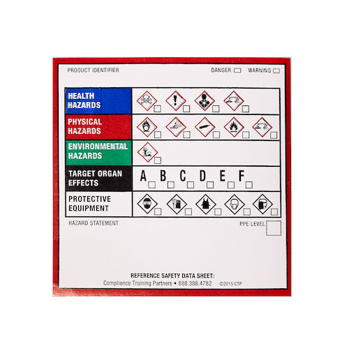 GHS Chemical Product Labels GHS Chemical Product Labels, 25/Pkg. - The ...