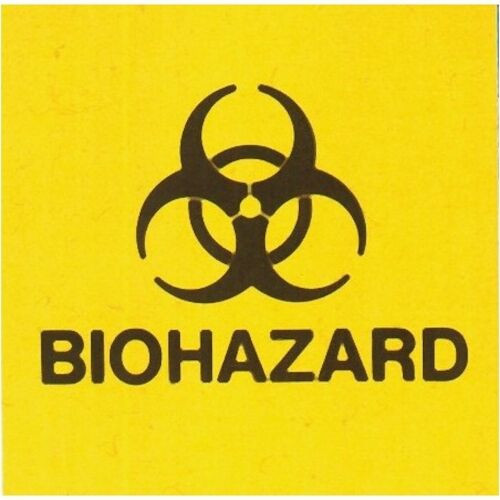 Medical Safety Signs Biohazard, 2"x 2", 25/Pkg. - The Dental Market U.S.