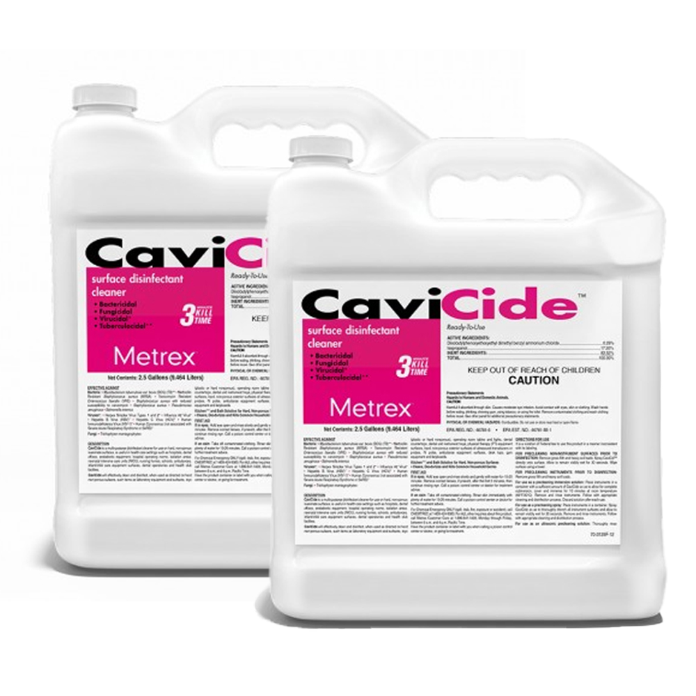 CaviCide Surface Disinfectant Case of 2 x 2.5 Gallon. - The Dental ...
