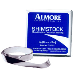 GHM Shimstock Occlusion Foil ROLL - 8 micron, 8 mm x 5 meter Roll. To ...