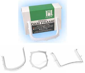 Hygenic 5' U-shaped Plastic Rubber Dam Frame - Radiolucent, for 5' x 5 ...
