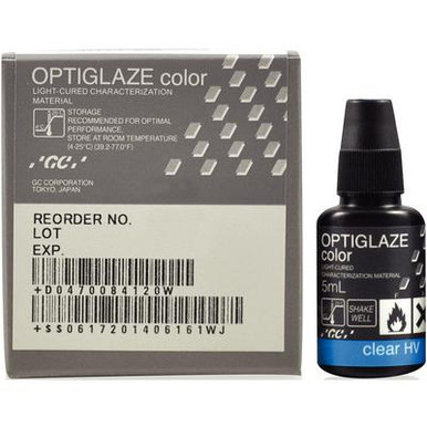 Optiglaze Color Clear HV, 5ml Bottle. Light-cured Characterization ...