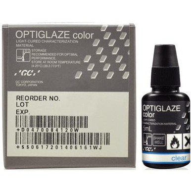 Optiglaze Color Clear, 5ml Bottle. Light-cured Characterization Coating ...