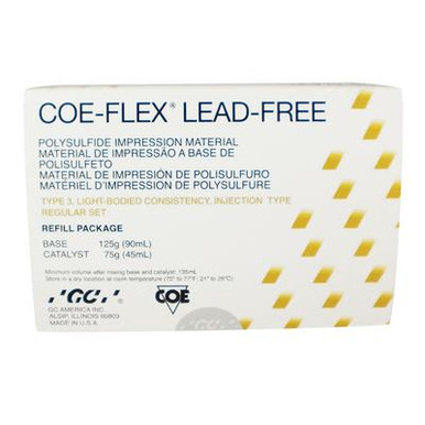 Coe-Flex Injection (Light) - Lead-Free Rubber Base Impression Material ...