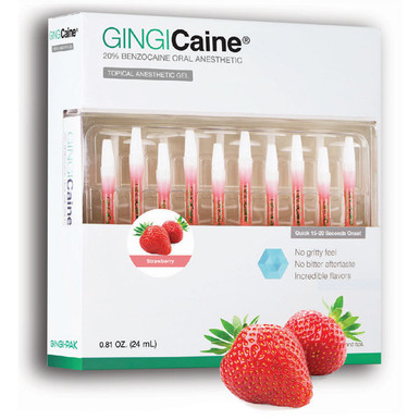Gingicaine Topical Anesthetic Gel in Syringe. 20 x 1.2 ml prefilled ...