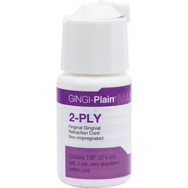 Gingi-Pak MAX Original Gingi-Plain MAX Retraction Cord - Original 2-Ply Plain - The Dental ...