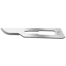 House Brand #15 Sterile Stainless Steel Surgical Scalpel Blade 100/Bx ...