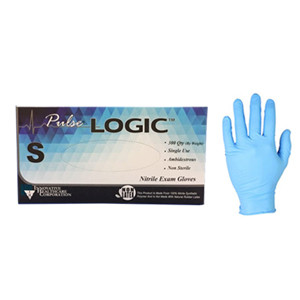 Pulse Logic Nitrile Exam Gloves, Small, 300 per box, Powder-Free ...