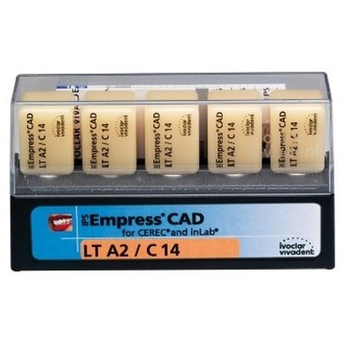 IPS Empress CAD LT Block, Shade A2 Size C14 5/Pk. CEREC blocks, LT ...