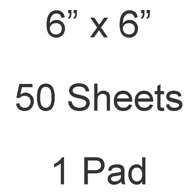 EPR 6' x 6' Poly Coated Mixing Pad, 50 Sheets/Pad - The Dental Market U.S.