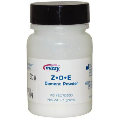 Mizzy ZOE Temporary Cement - Powder Only, 21 Gm. Bottle - The Dental ...