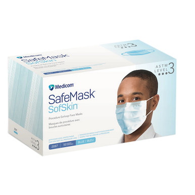 SafeMask SofSkin SafeMask Sof Skin Earloop Face Mask, ASTM Level 3 ...