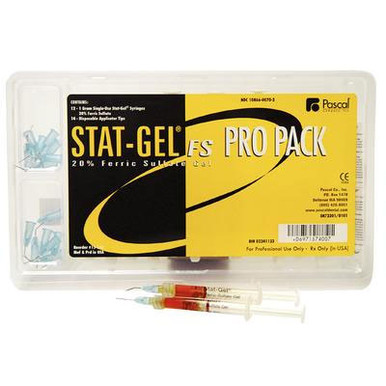 Stat Gel FS Pro Pack 12. 15.5% Ferric Sulfate Gel Tissue Retraction ...