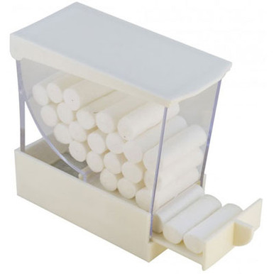 Plasdent White Pull Style Cotton Roll Dispenser with pull out drawer ...